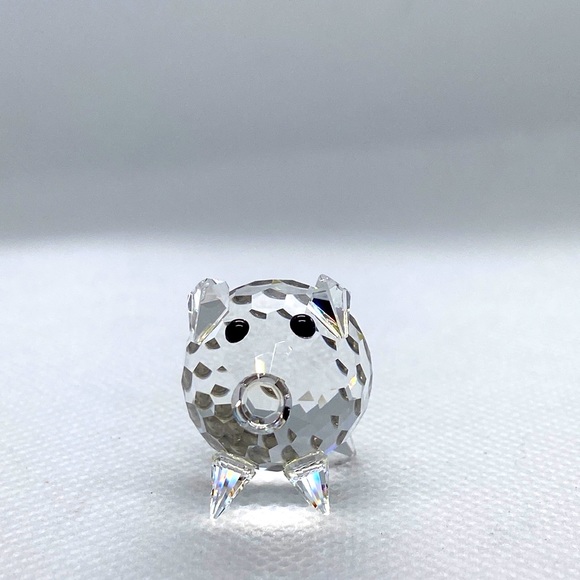 Swarovski | Art | Rare Swarovski Miniature Pig Piglet With Metal Curly ...